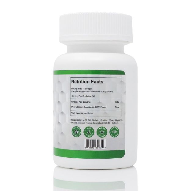 CBD SOFTGELS | BROAD SPECTRUM CAPSULES | 750 MG-Edens Herbals CBD